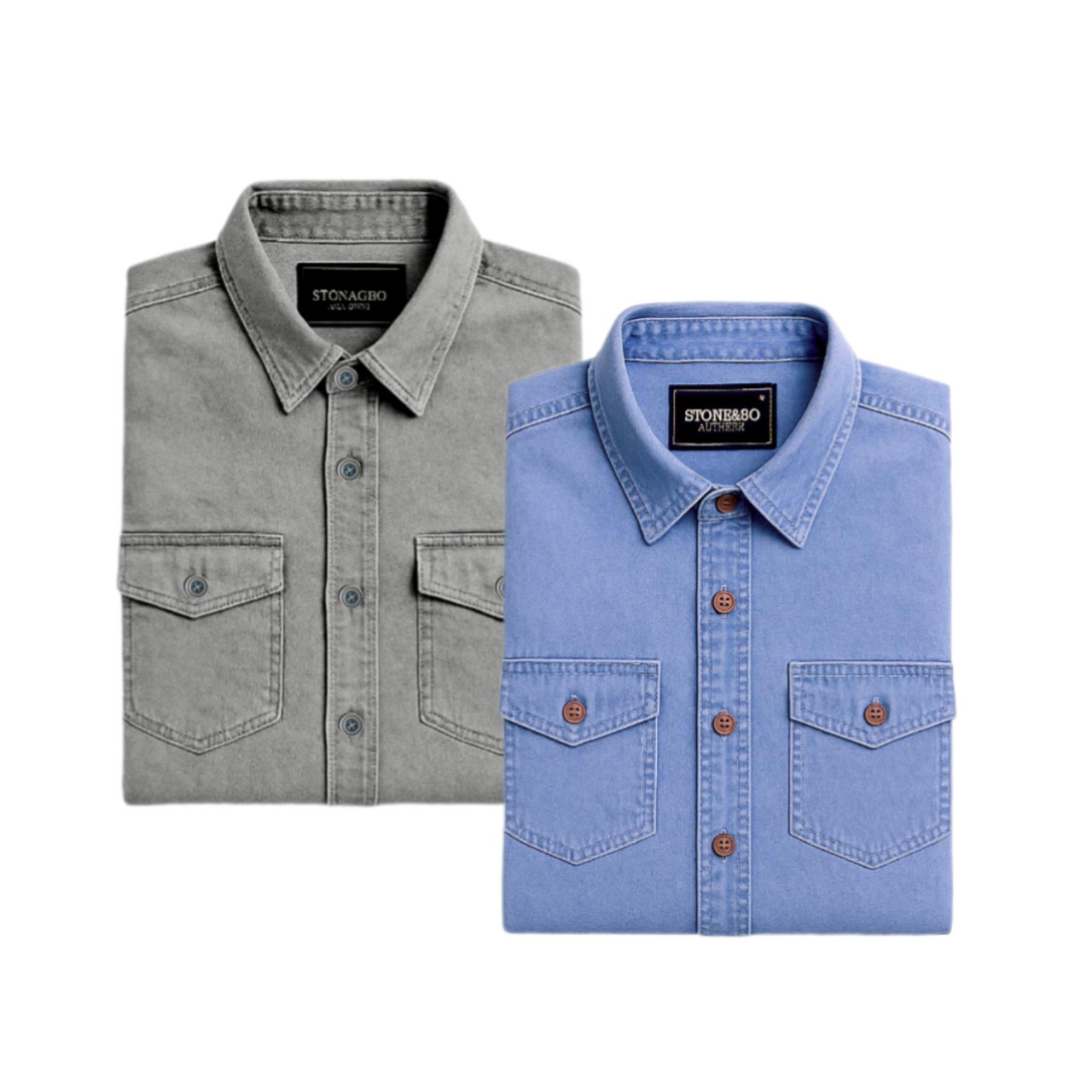 Export Quality Denim shirt 2 pcs || 2418