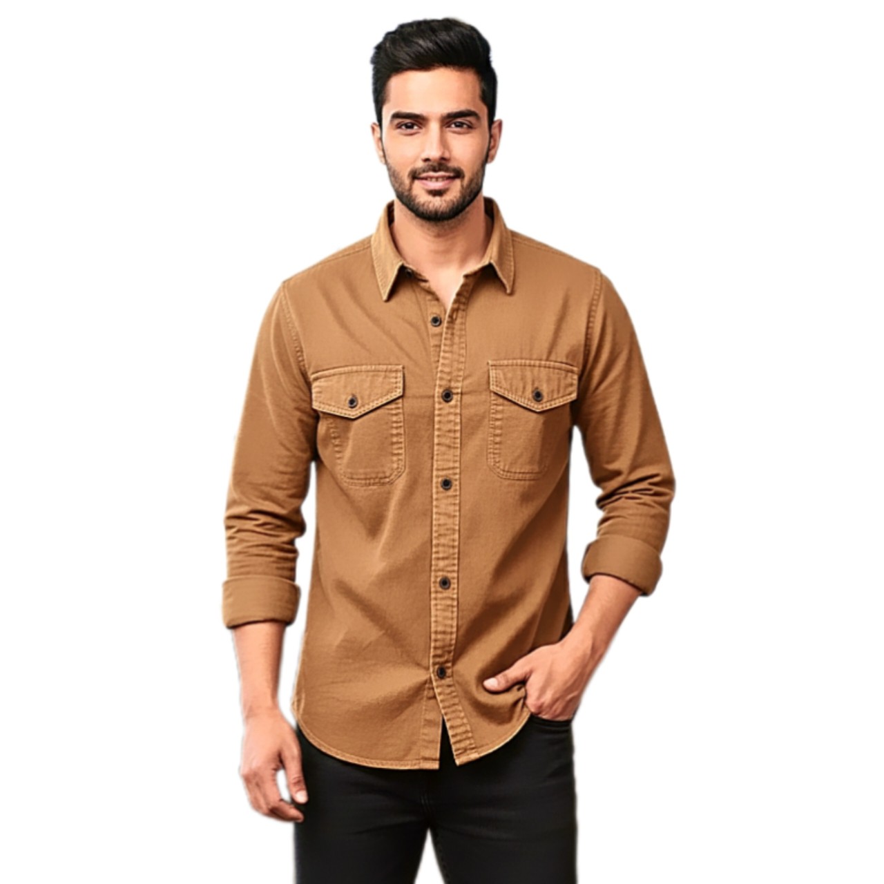 Export Quality Double poket Denim shirt || 2306